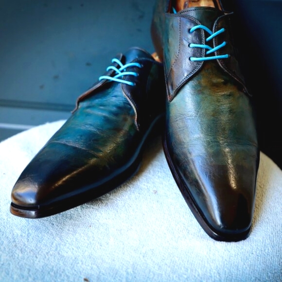 Magnanni | Shoes | Magnanni Rincon 85m Ostrich Blue Multicolor Mens ...